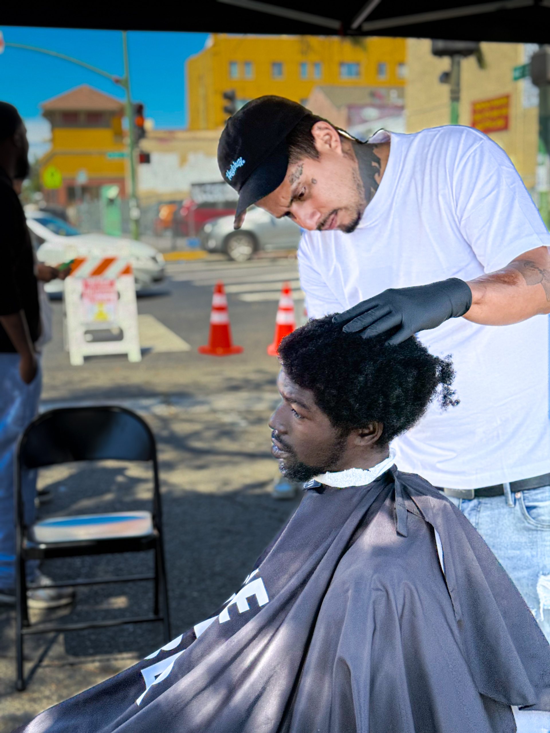 Haircut at Town Nights - Oakland Voices